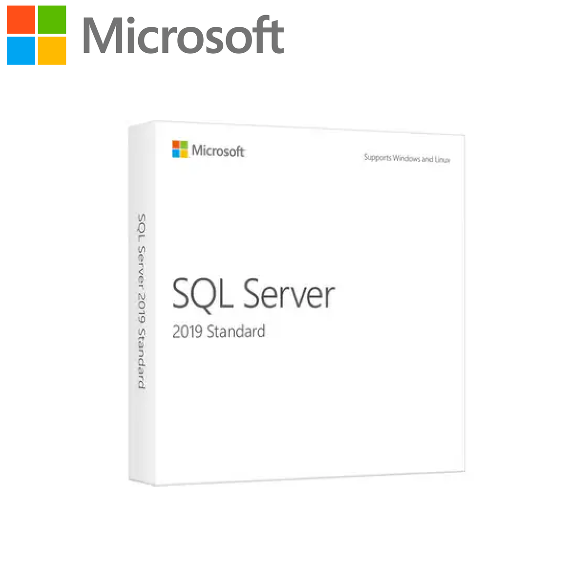 Microsoft® SQL Server Standard 2019 English 1 License DVD 10 Client ...